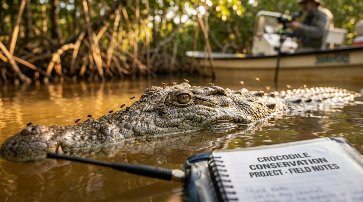 Victory Close-Up: Crocodile Wins Ecology Photo Contest